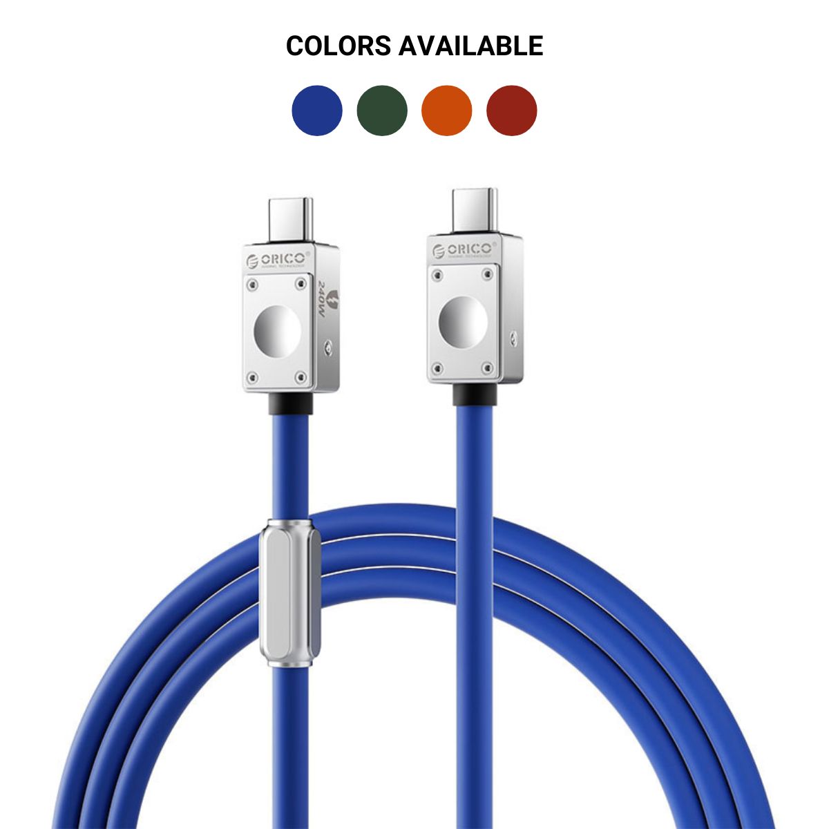 ORICO 2 Meters USB 2.0 Type-C Male to Male PD 240W 480Mbps Fast Chargi – JG Superstore