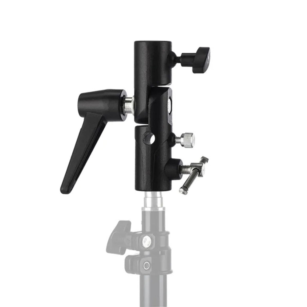 Pxel H-Type Light Stand Mount Bracket with 180° Rotation, Umbrella Ref ...