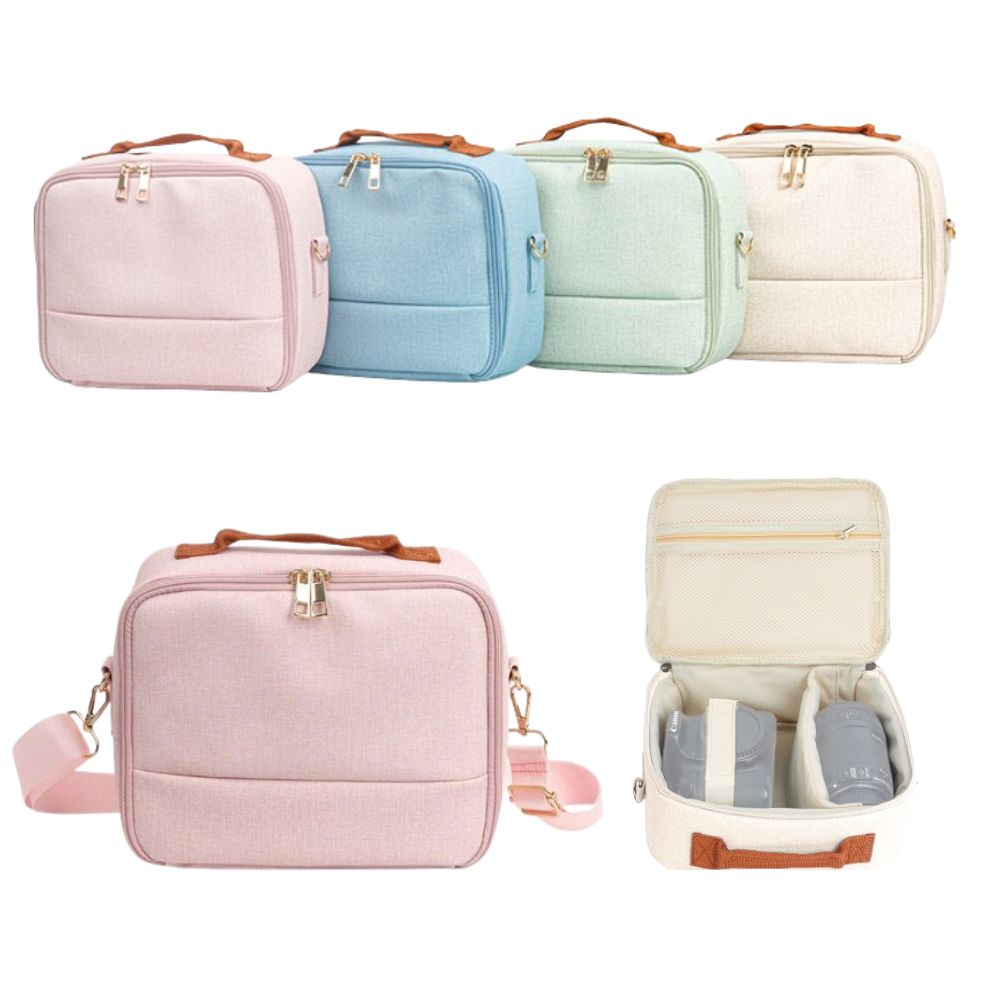 Pikxi 3.7L Universal Multipurpose Leather Camera Bag with Soft Padded ...