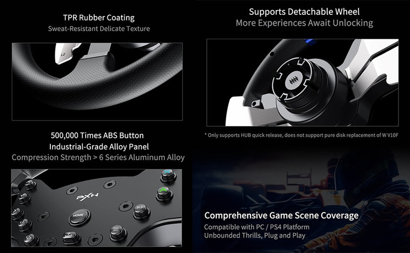 PXN V99 Racing and Driving Simulation Game Controller Set with Force F ...