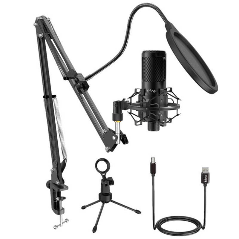 Fifine F1 5V Professiol Studio Microphone for Vlogging, Music Recordin ...