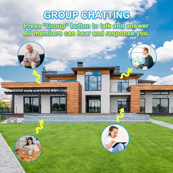 DAYTECH CI02 Multi-Channel Wireless Intercom System 1000m Long Range T – JG Superstore