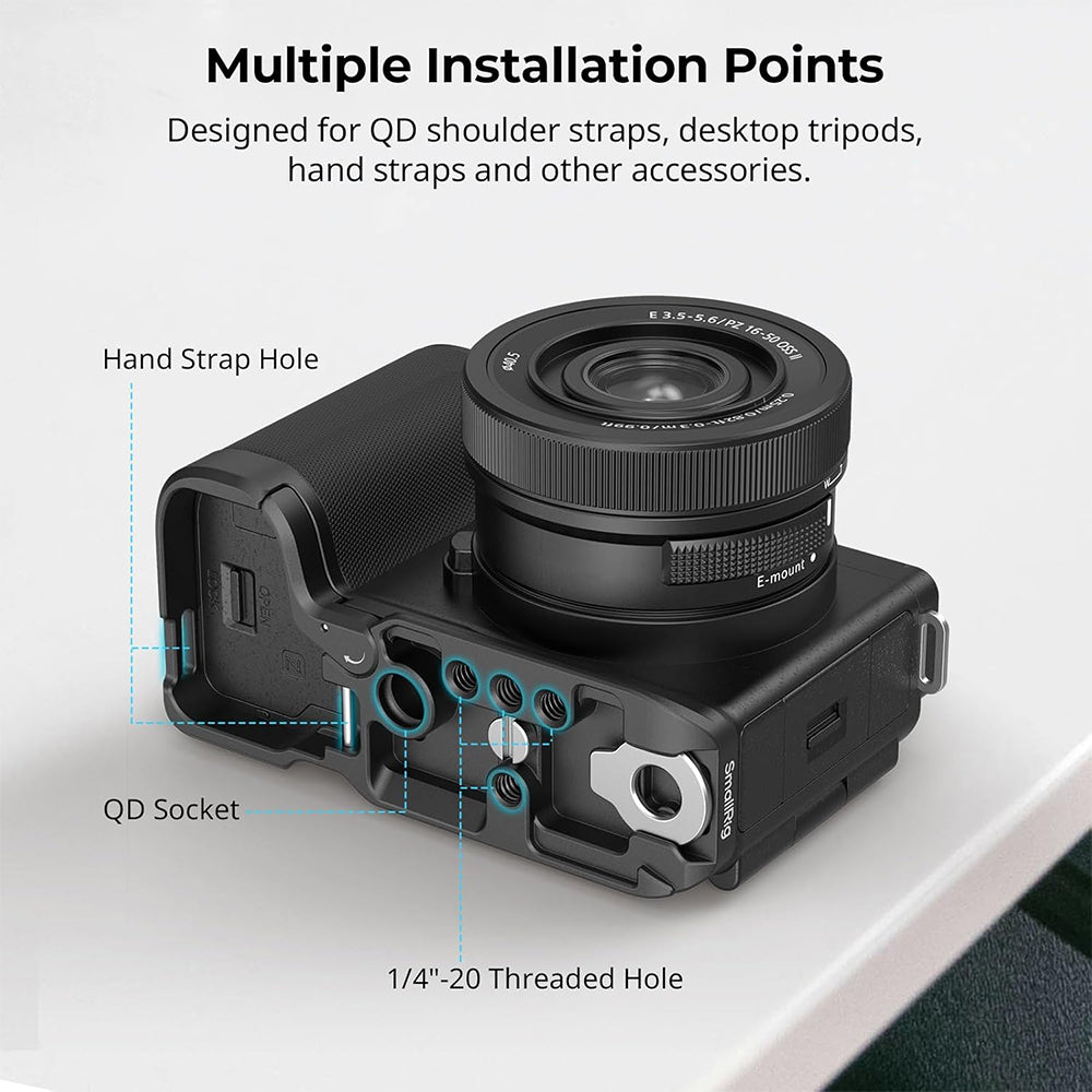 SmallRig Arca-Type Baseplate for Sony ZV-E10 II Camera - Hinged Door a ...