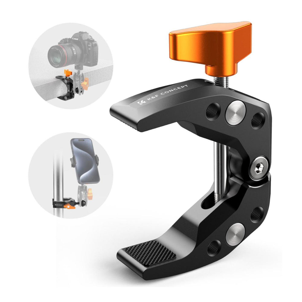 K&F Concept MS13 Super Clamp & Magic Arm Mount with Multiple 1/4" Atta ...