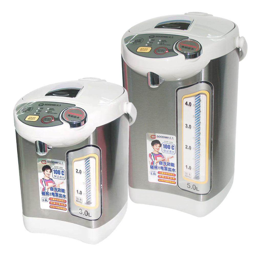 Goodway 750W 3L / 5L Electric Water Heater Dispenser with Quick 10-Min ...
