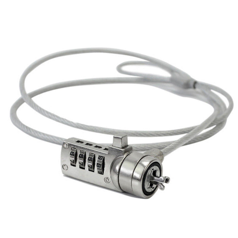ArgoX 4 PIN Numeric Combination Type Security Laptop Lock Cable with B ...