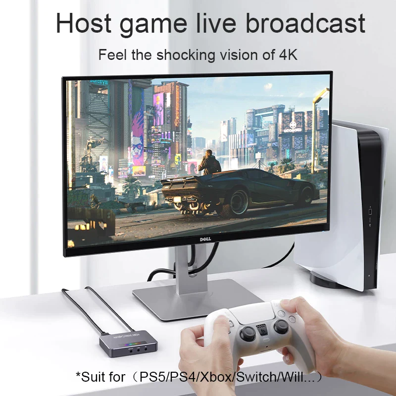 ACASIS VS-007PRO HDMI to USB Type C 4K 60Hz HDR Audio Video Capture Ca ...