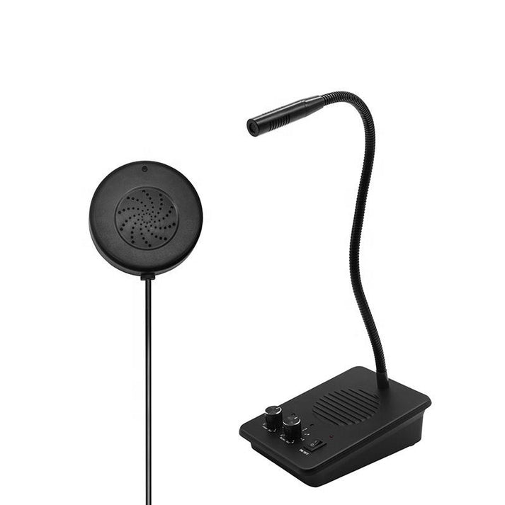 DAYTECH WI07 Two-Way Window Intercom System Glass Barrier PA Speaker a ...