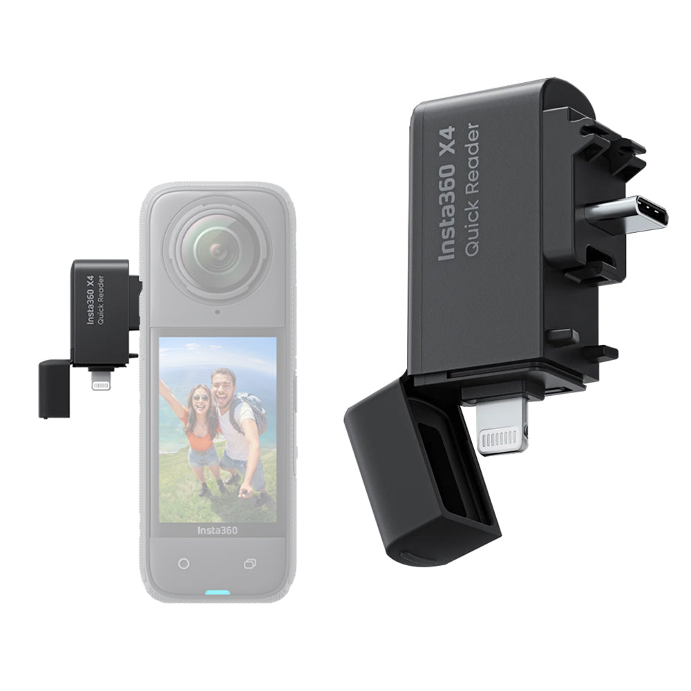 Insta360 X4 Quick Reader with microSD Memory Card Slot, Lightning for ...