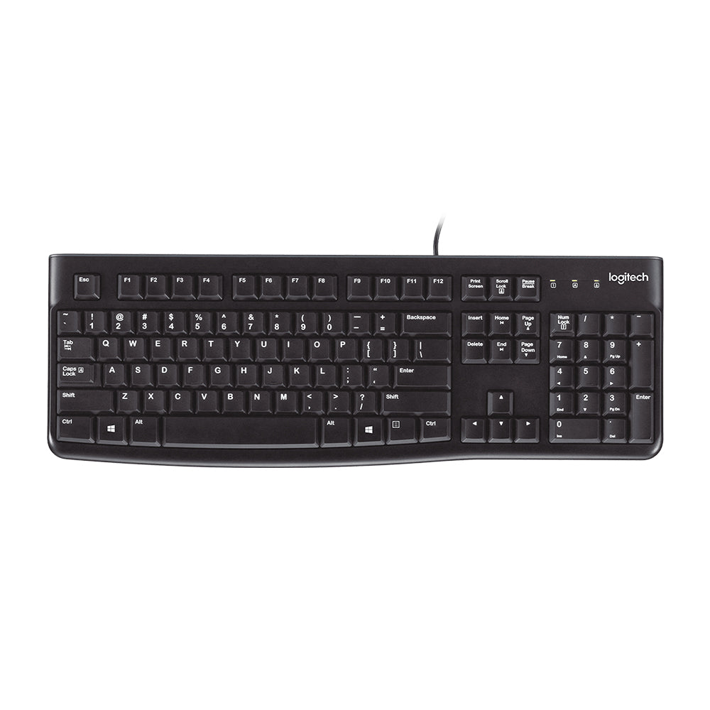 Logitech K120 Plug and Play USB Standard Wired Keyboard with Spill Res ...