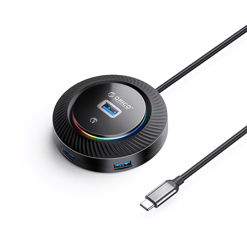 ORICO 4-IN-1 USB HUB 5GBPS RGB (0.3M) Type-C Cable with 4-Port USB 3.0 ...