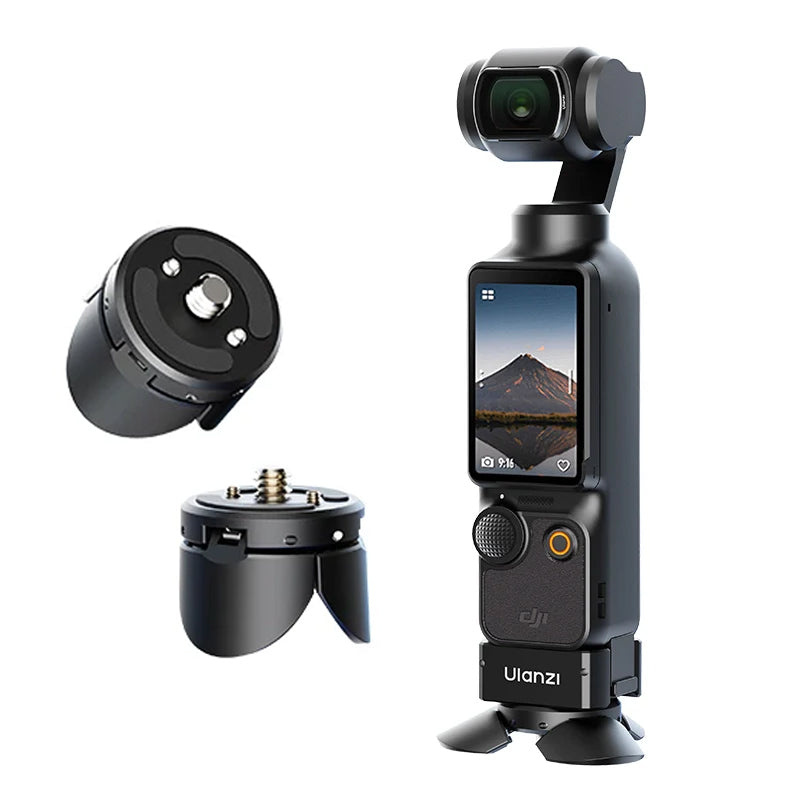 Ulanzi PK-08 Mini Tripod for DJI Pocket 3 Gimbal Camera with Ulanzi PK-08 Mini Tripod for DJI Pocket 3 Gimbal Camera with