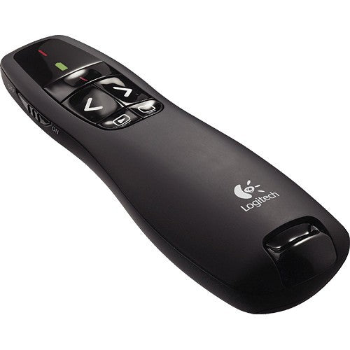 Logitech R400 Wireless Presentation Remote Clicker with Red Laser Poin ...