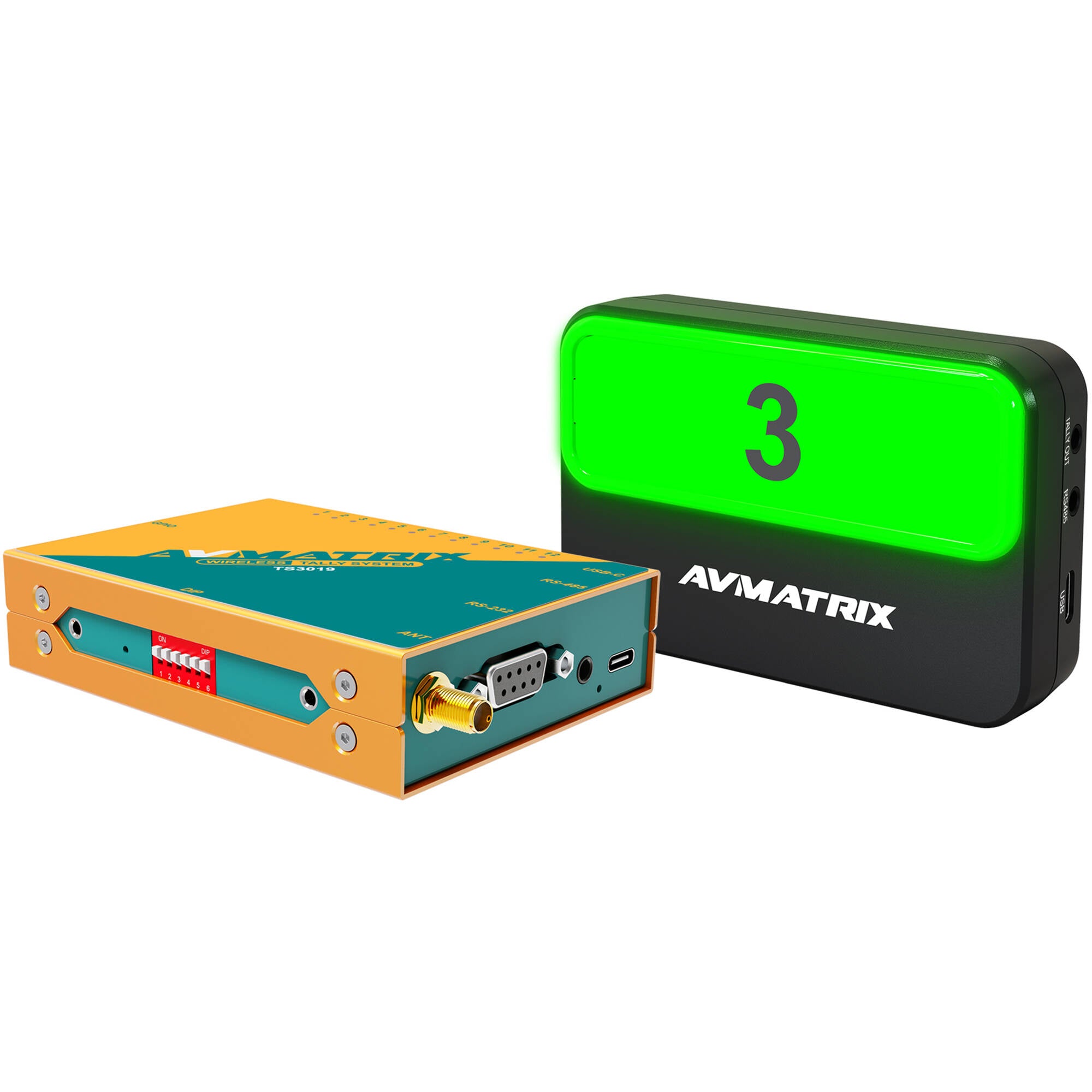 AVMatrix TS3019-4 Wireless Multi-Camera Tally Light System (4 x Tally ...