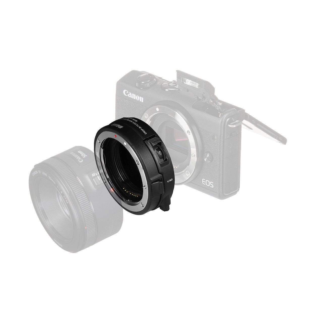 Meike MK-EFTM-C Drop-in Filter Auto Focus Mount Adapter for Canon EF/E ...