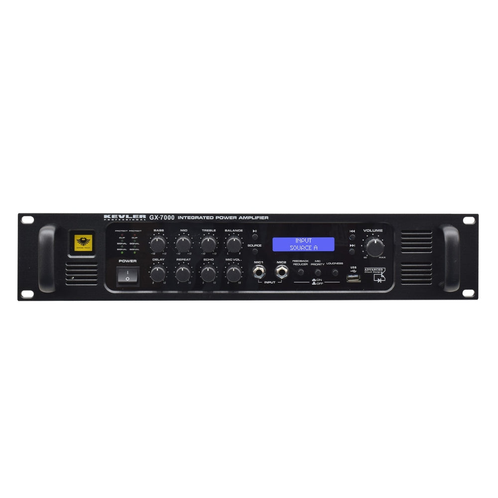 KEVLER GX-7000 1500W X2 High Power Integrated Amplifier with USB and B ...