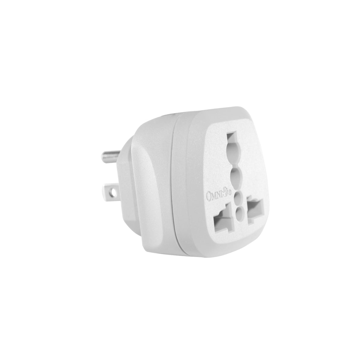 OMNI Universal Adapter with Ground 15A 220V Plug and Outlet for Electr ...
