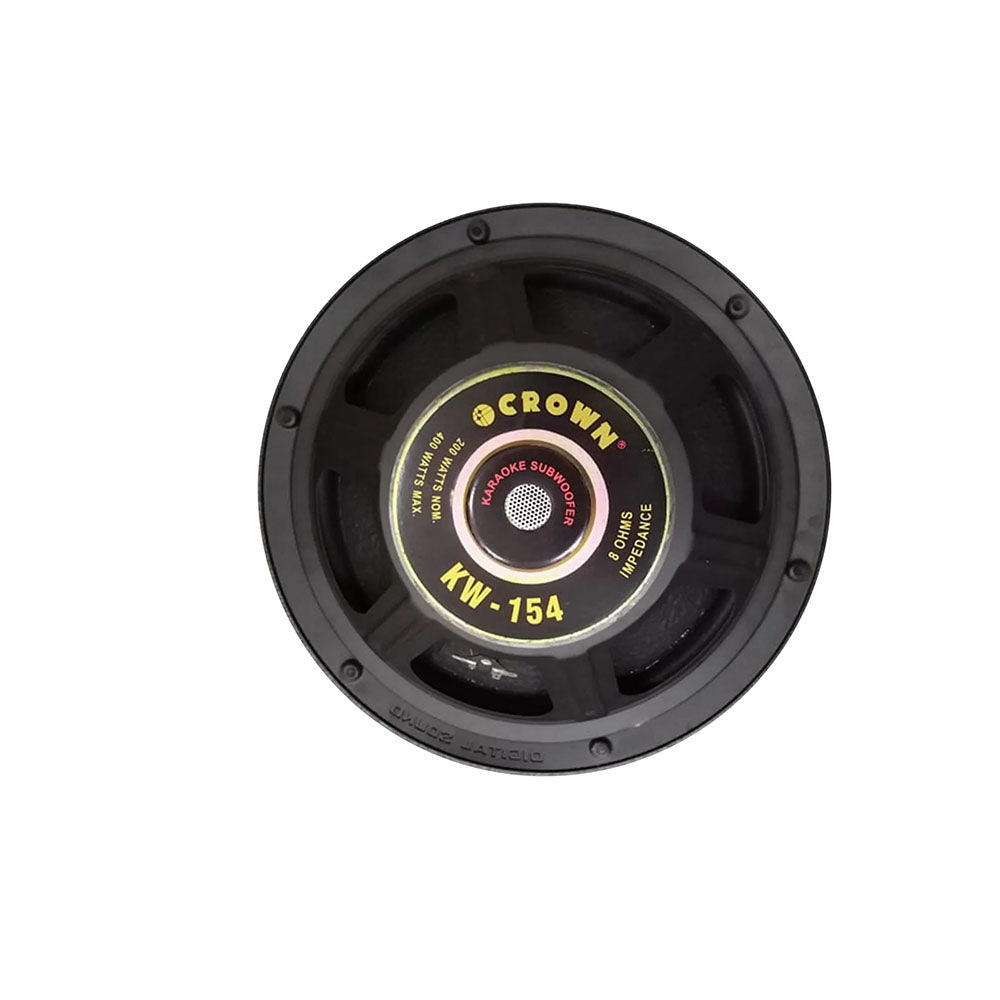 Crown 400W 15" Karaoke Woofer Speaker with Max 8 Ohms Impedance, 35-20 ...