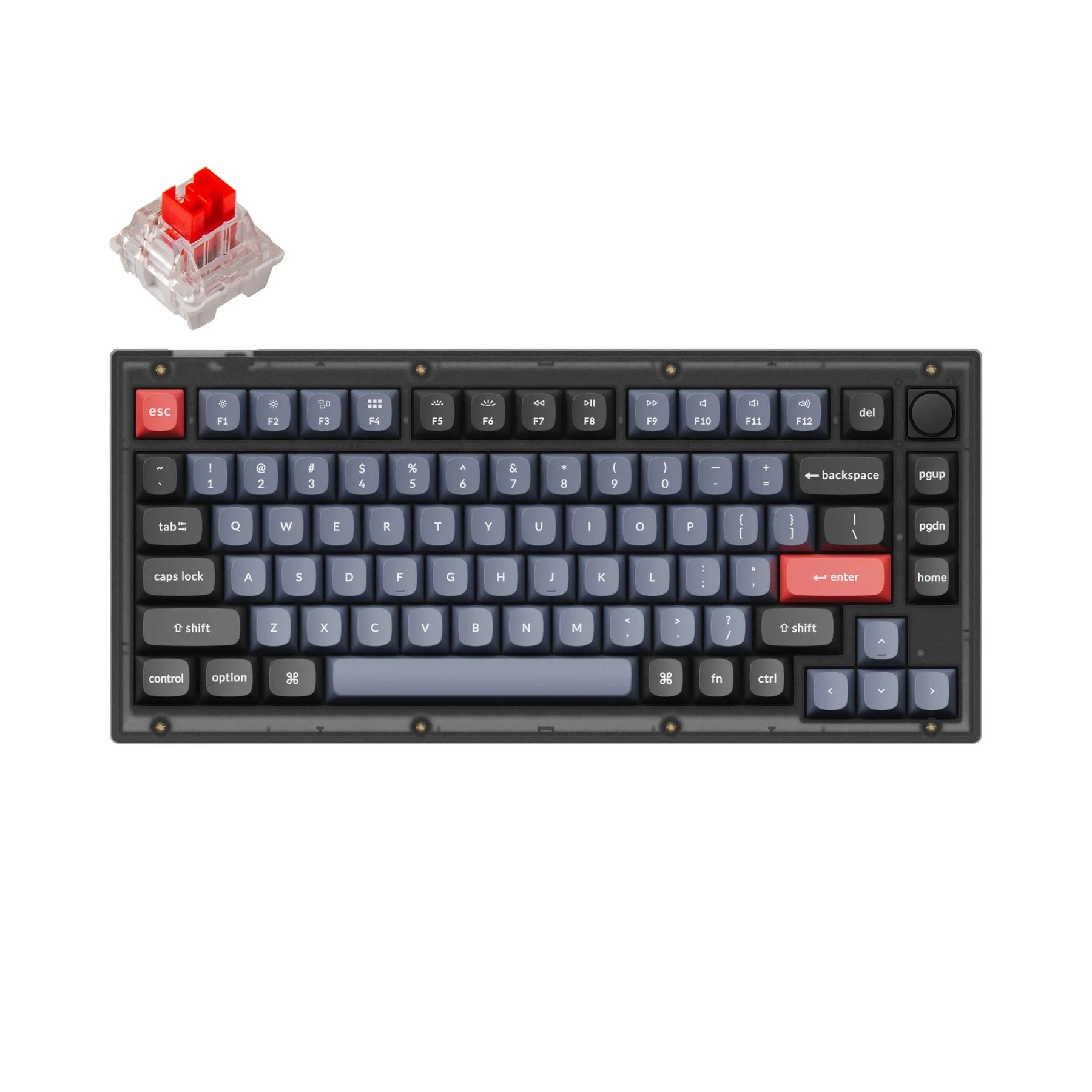 Keychron V1 QMK 84 Keys Compact Wired TKL Tenkeyless Mechanical Keyboa ...