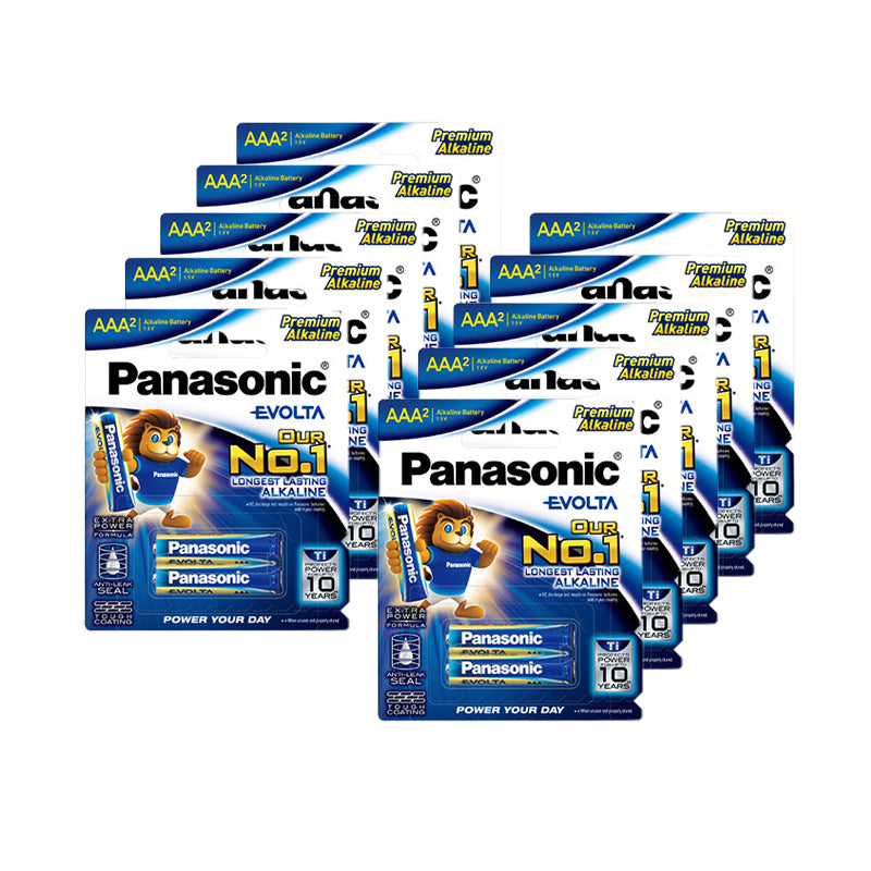 Panasonic LR03EG/2B Evolta AAA (Pack of 2) Premium Alkaline Batteries – JG Superstore