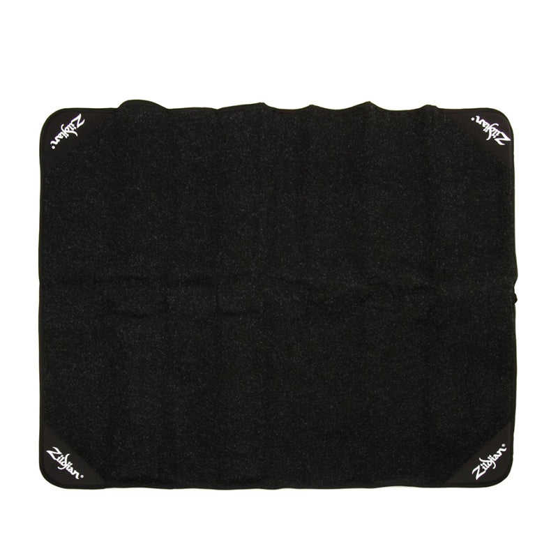 Zildjian Deluxe Black Drum Rug with Logo, Nylon Case, Built-in Strap ...