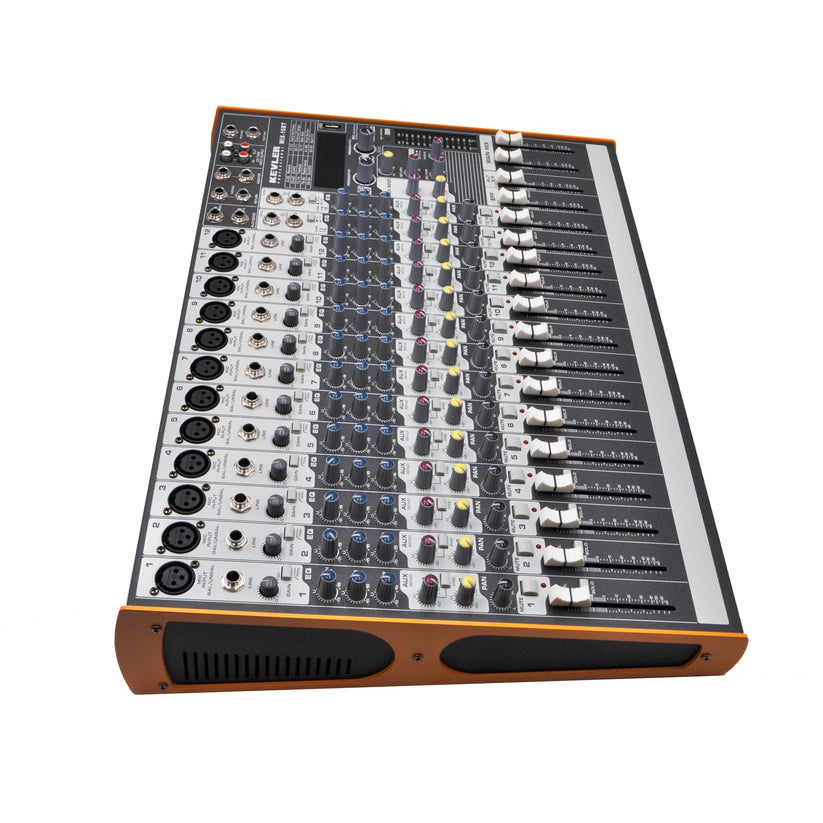 KEVLER MIX-16BT 16-Channel Compact Bluetooth Mixer with 12 Microphone/ – JG Superstore